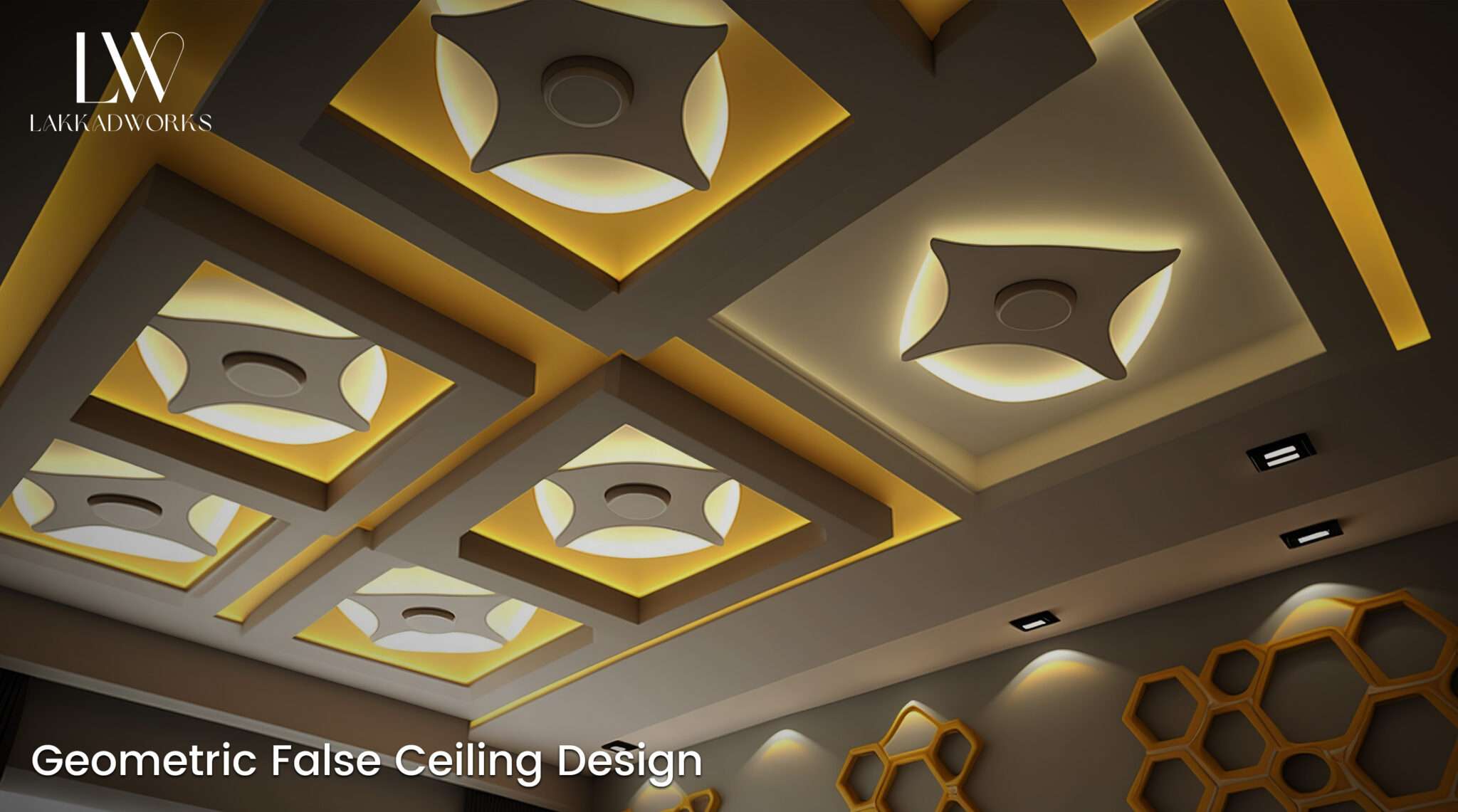 6 Best False Ceiling Designs for Living Room | Lakkadworks